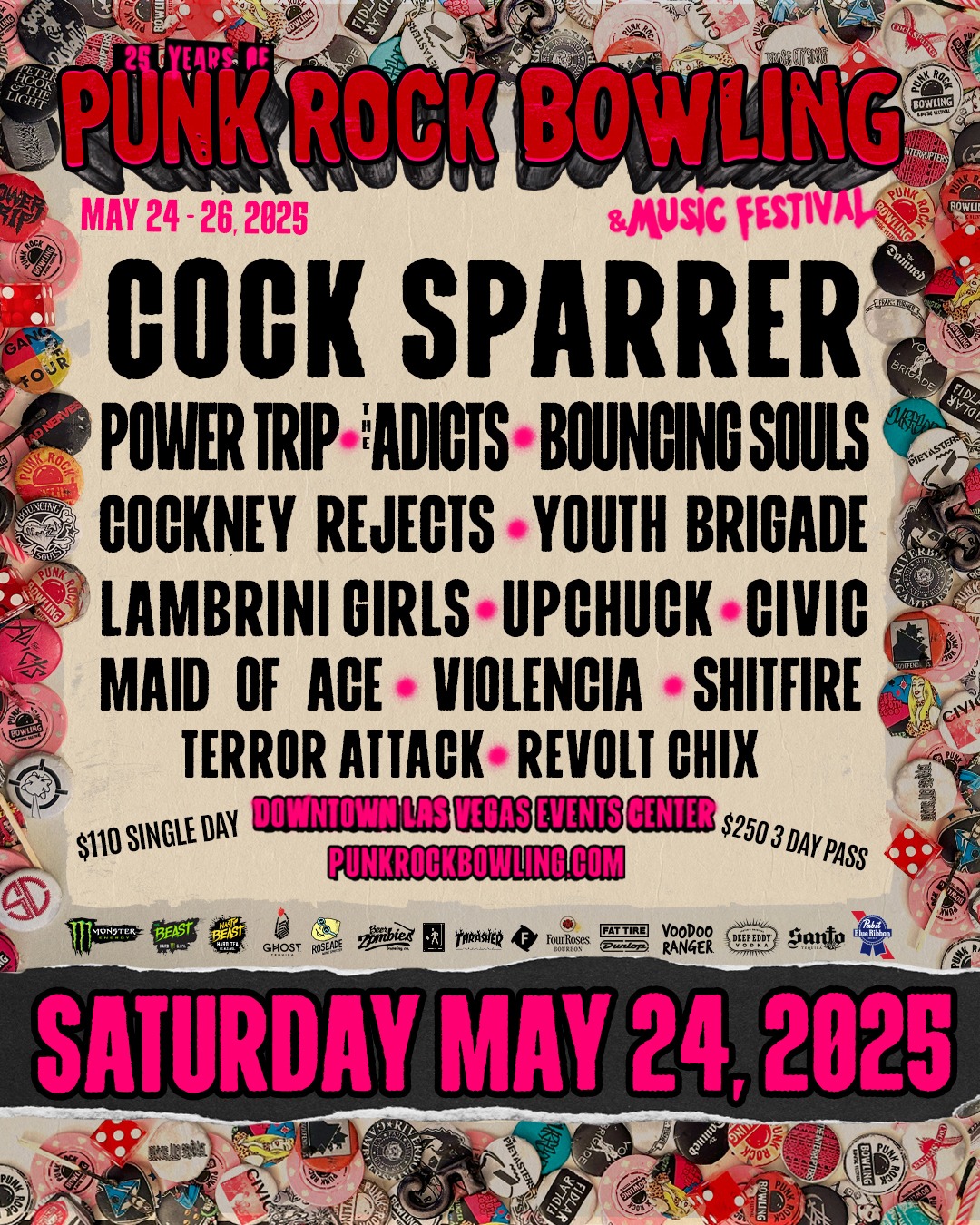 PUNK ROCK BOWLING 2025 – LINEUP UPDATE! - Punk Rock Agenda